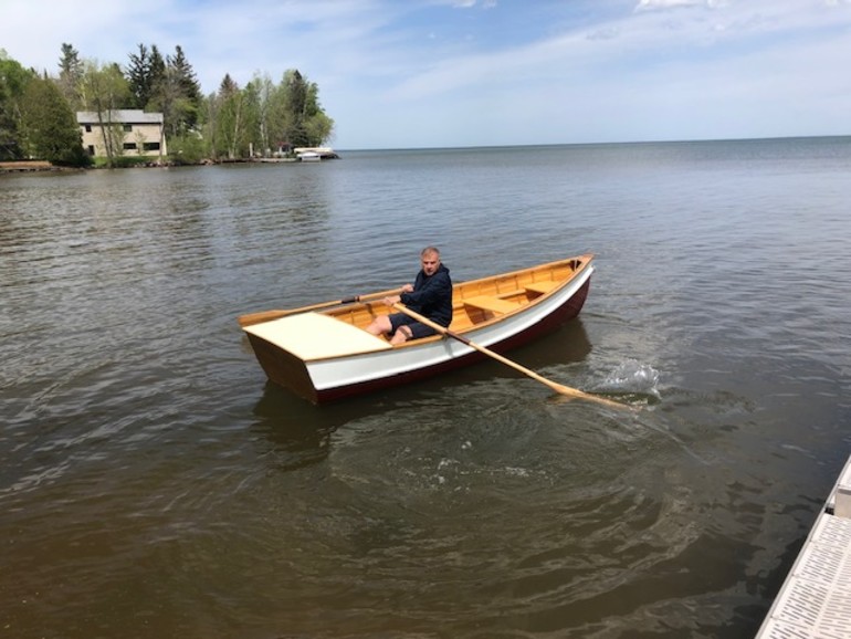 14 replica lake Michigan lifeguard rowboat | Wood-Mizer Personal Best ...