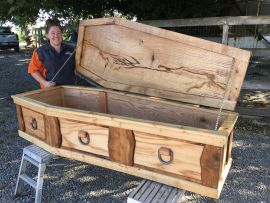 19th Century Style Toe Pincher Coffin | Wood-Mizer Personal Best Contest