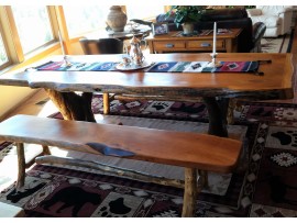 Live Edge Alligator Juniper Dining Table | Wood-Mizer Personal Best Contest