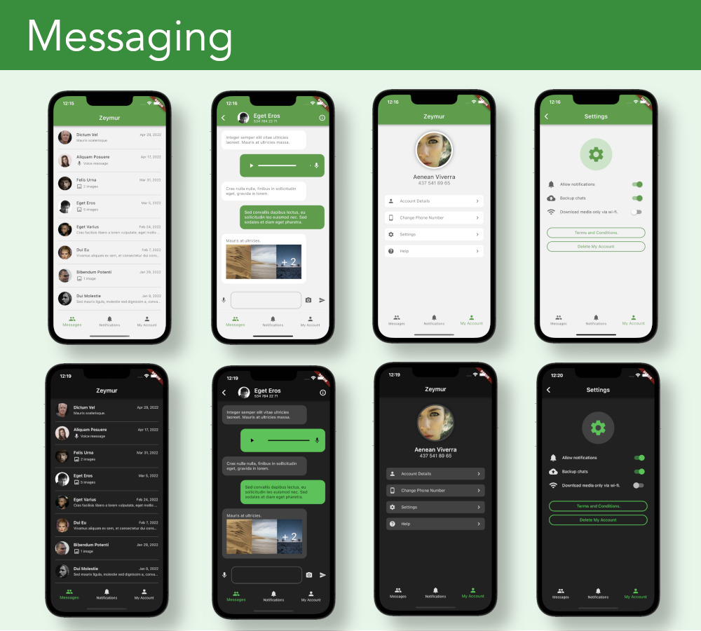 Messaging App Ui Template For Flutter Graphicfort