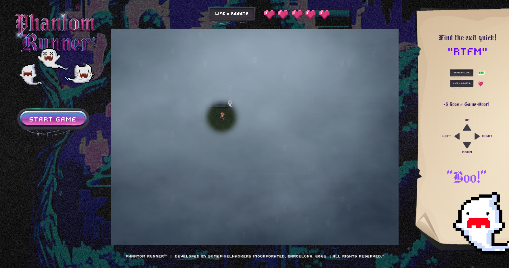 GitHub - Gatchan1/Phantom-Runner: Small and fun javascript game rendered on a canvas element ...