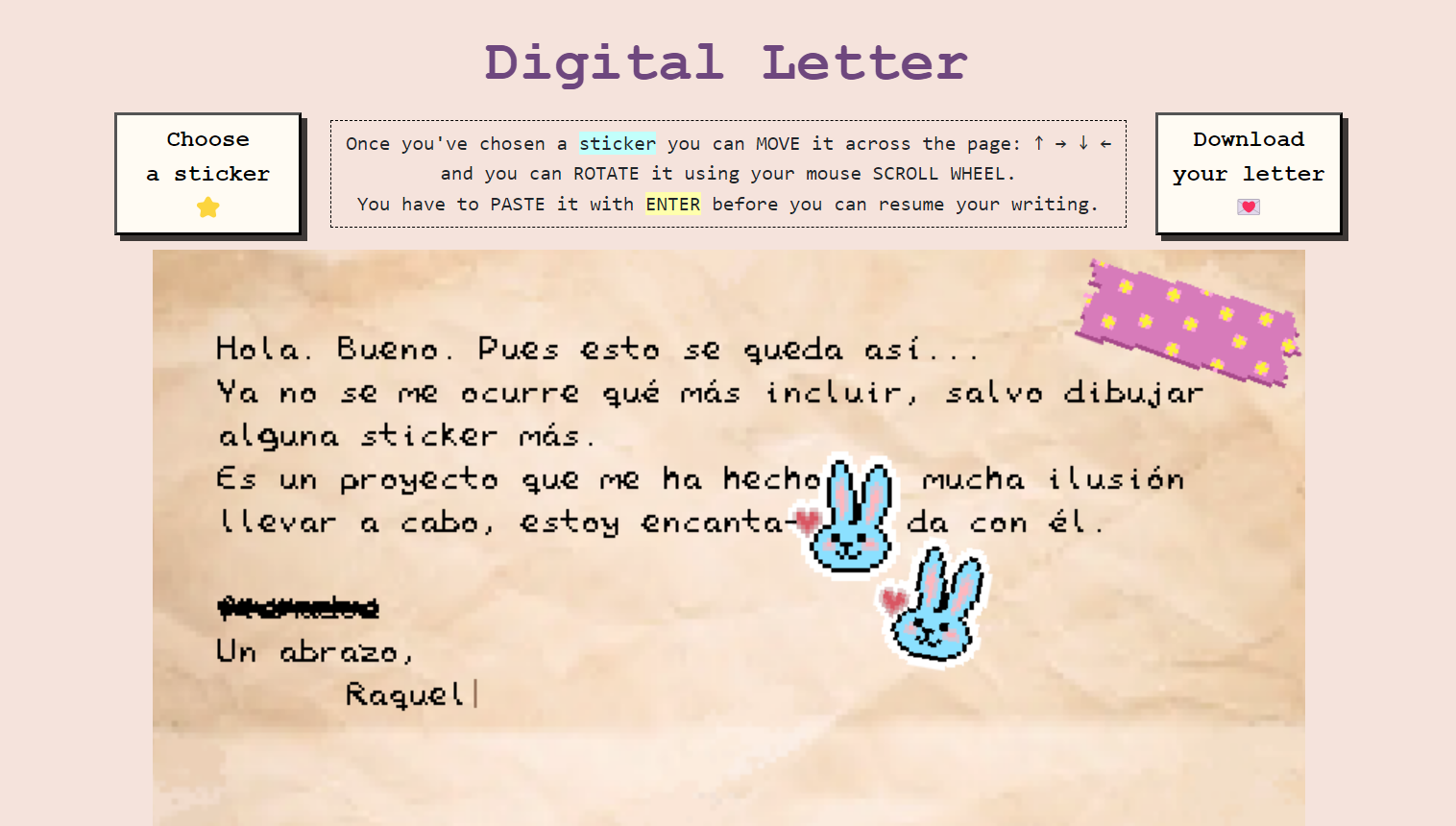 GitHub - Gatchan1/digital-letter: "Digital Letter" is a simple website ...