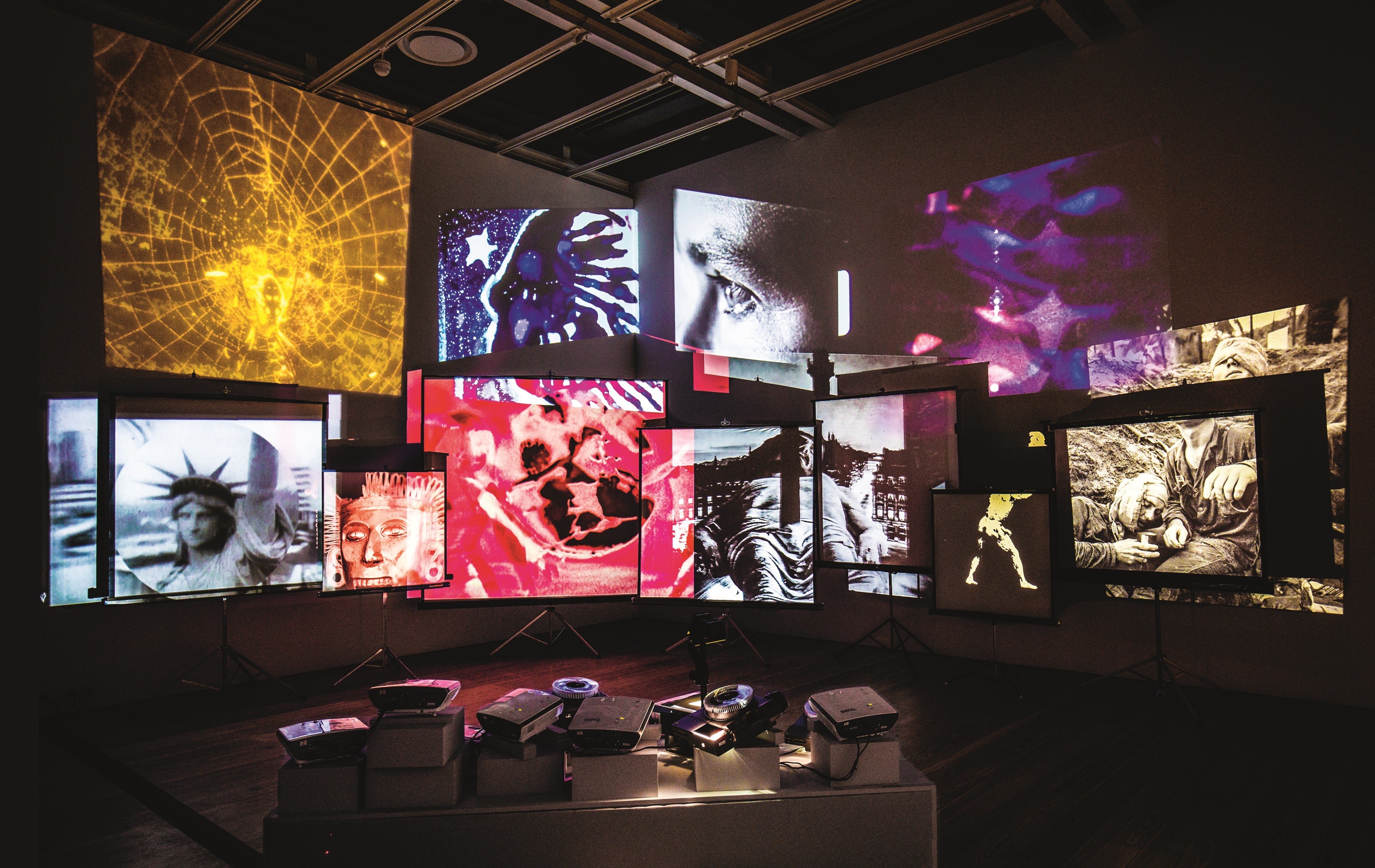 Stan VanDerBeek | Movie Mural | Art Basel