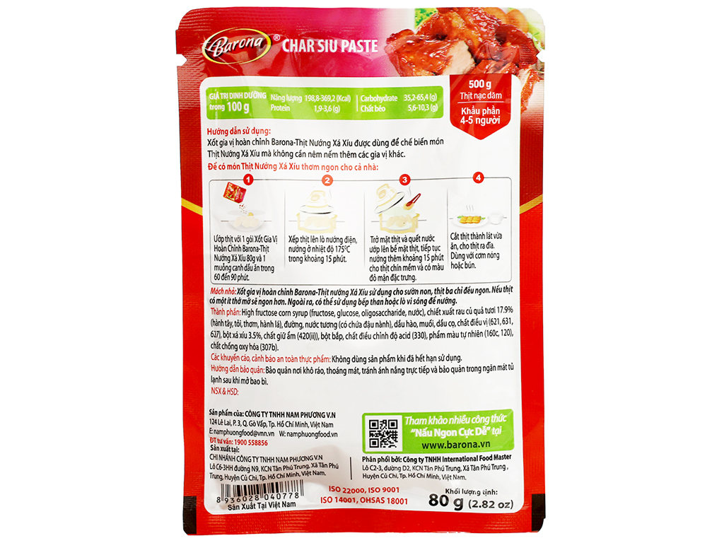 Barona Complete Seasoning Sauce for Marinating Grilled Pork with Char ...