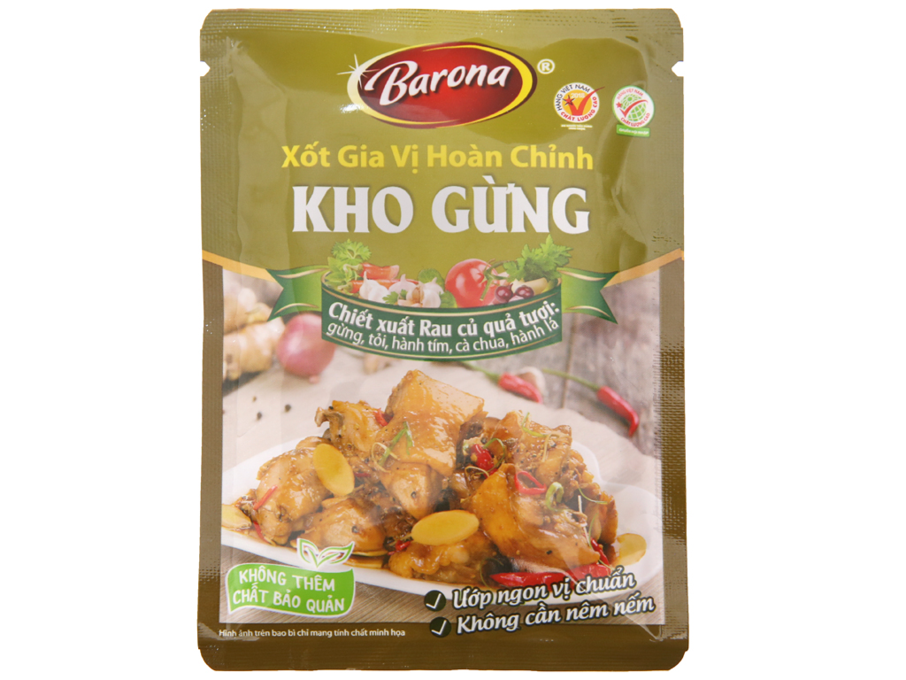 Barona Ginger Braised Complete Spice Sauce, 80g - Box of 24 Packets ...