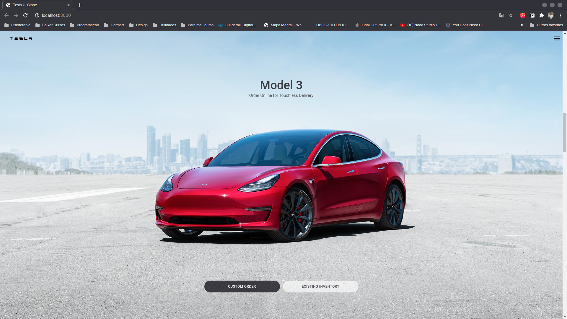GitHub - felsantiago/tesla-ui-clone