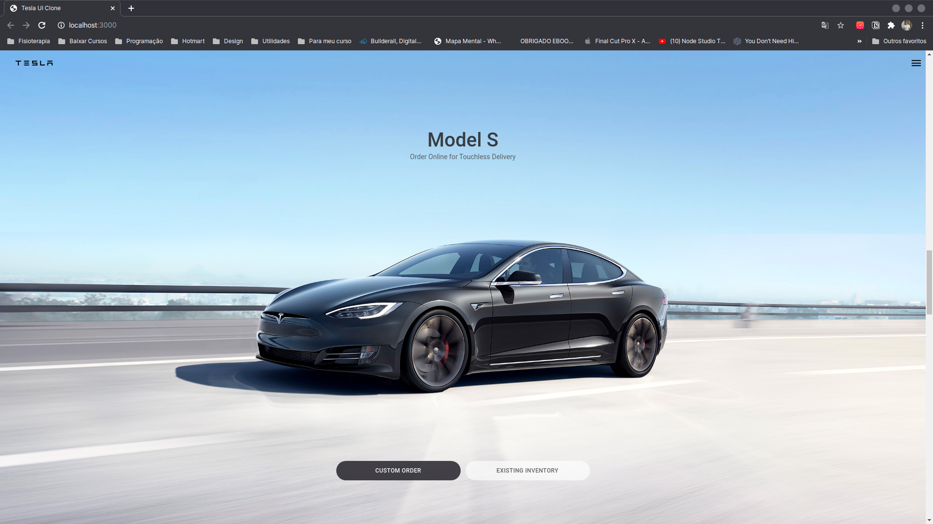 GitHub - felsantiago/tesla-ui-clone