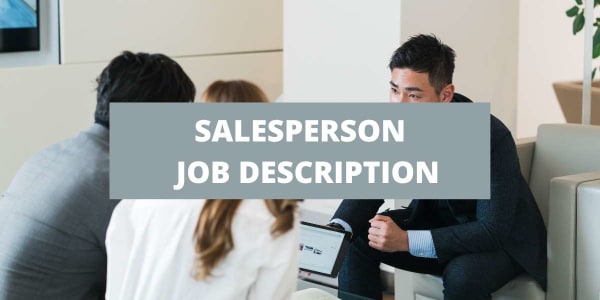 Salesperson Job Description | CareerCloud