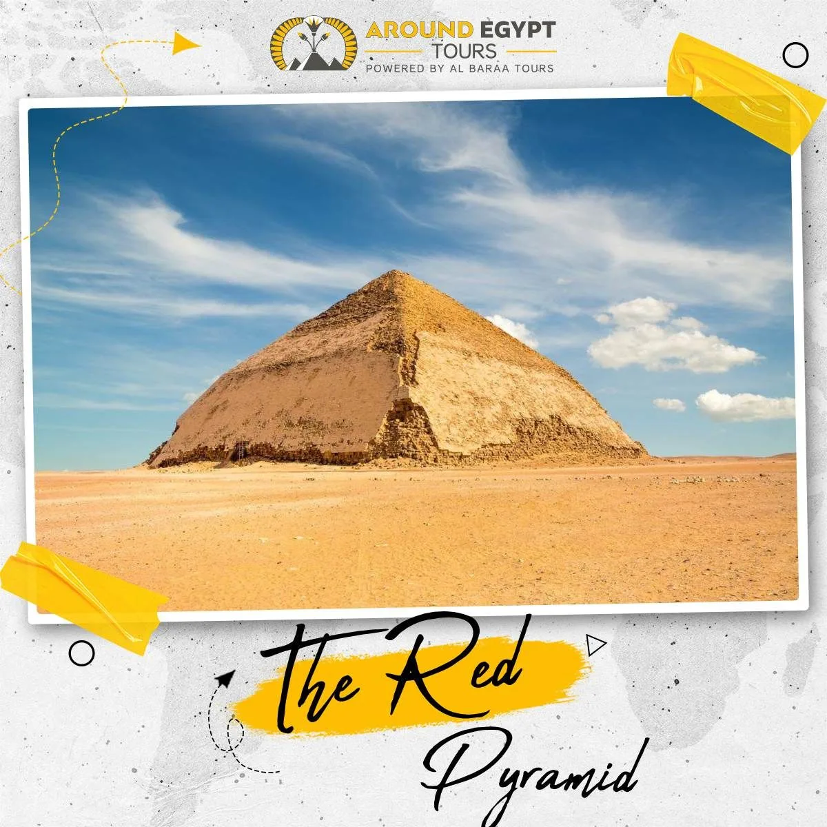 The Red Pyramid | Bent Pyramid of Sneferu