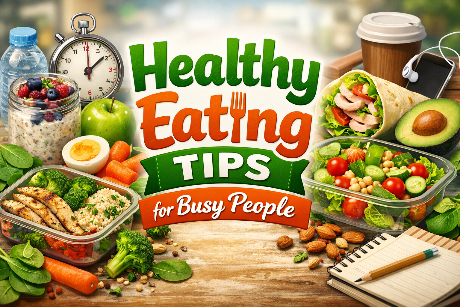 Healthy Eating Tips for Busy People: Simple Ways to Eat Well Every Day