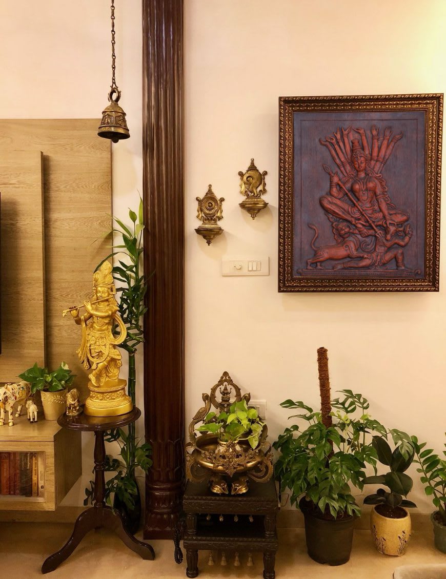 Terracotta Durga Mural - Hamingja Ventures