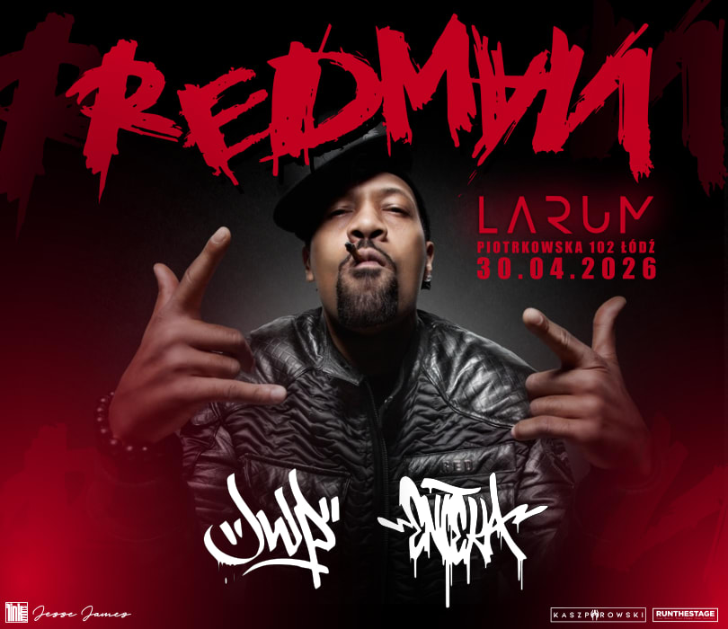 REDMAN - SPRING TOUR 2026, Bilety na Koncerty, Łódź | Going.