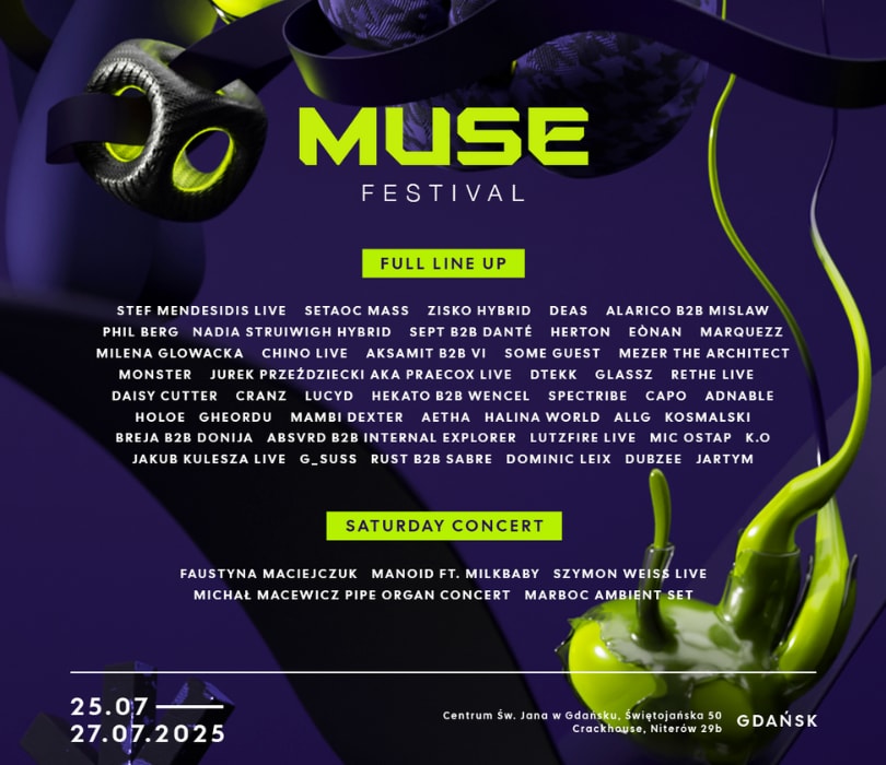 Muse Festival 2025, Bilety na Koncerty, Gdańsk | Going.