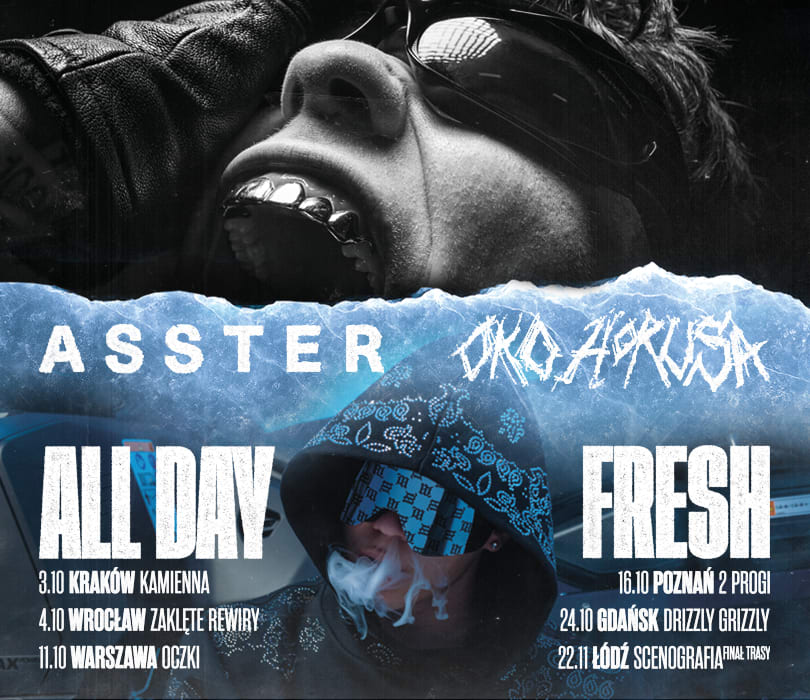 OKO HORUSA x ALL DAY FRESH TOUR, Bilety na Koncerty , Wrocław | Going.