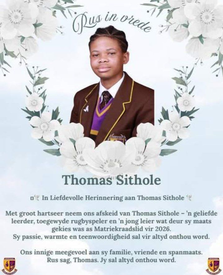 Thomas Sithole to be laid to rest after Vaal river tragedy - South ...