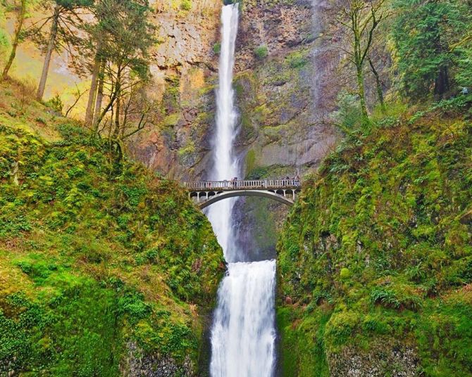 multnomah falls spring