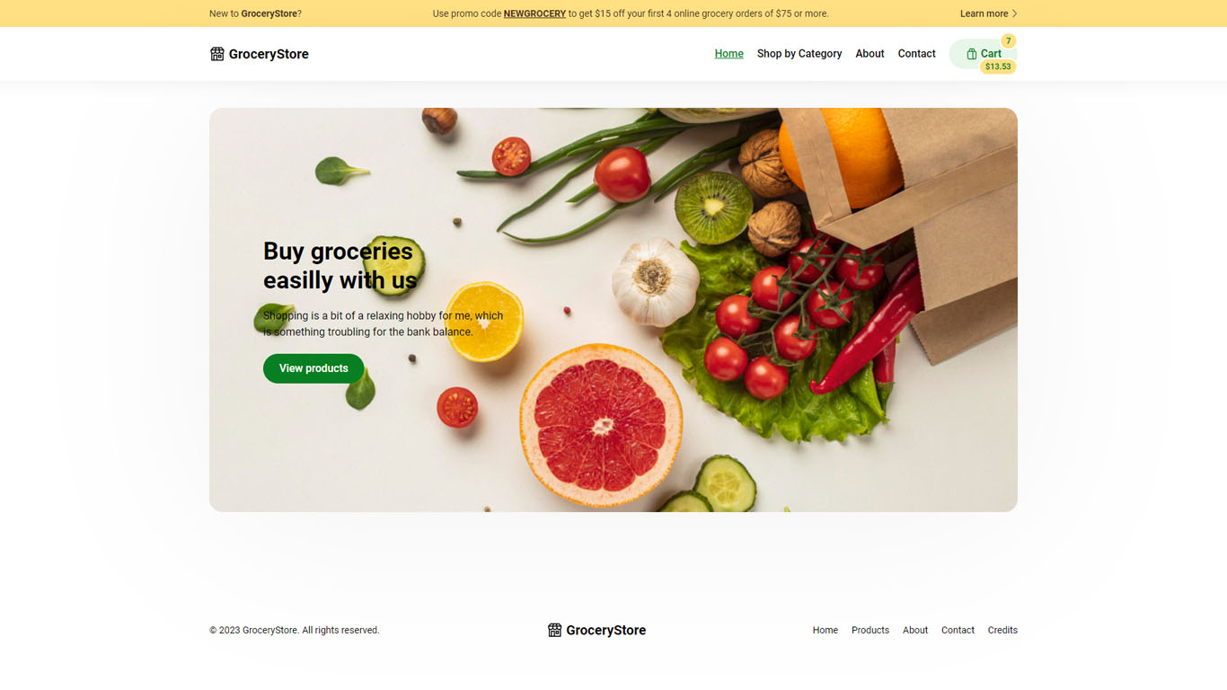 Github Alexb017 Grocery Store I Made A Simple Grocery Store Using