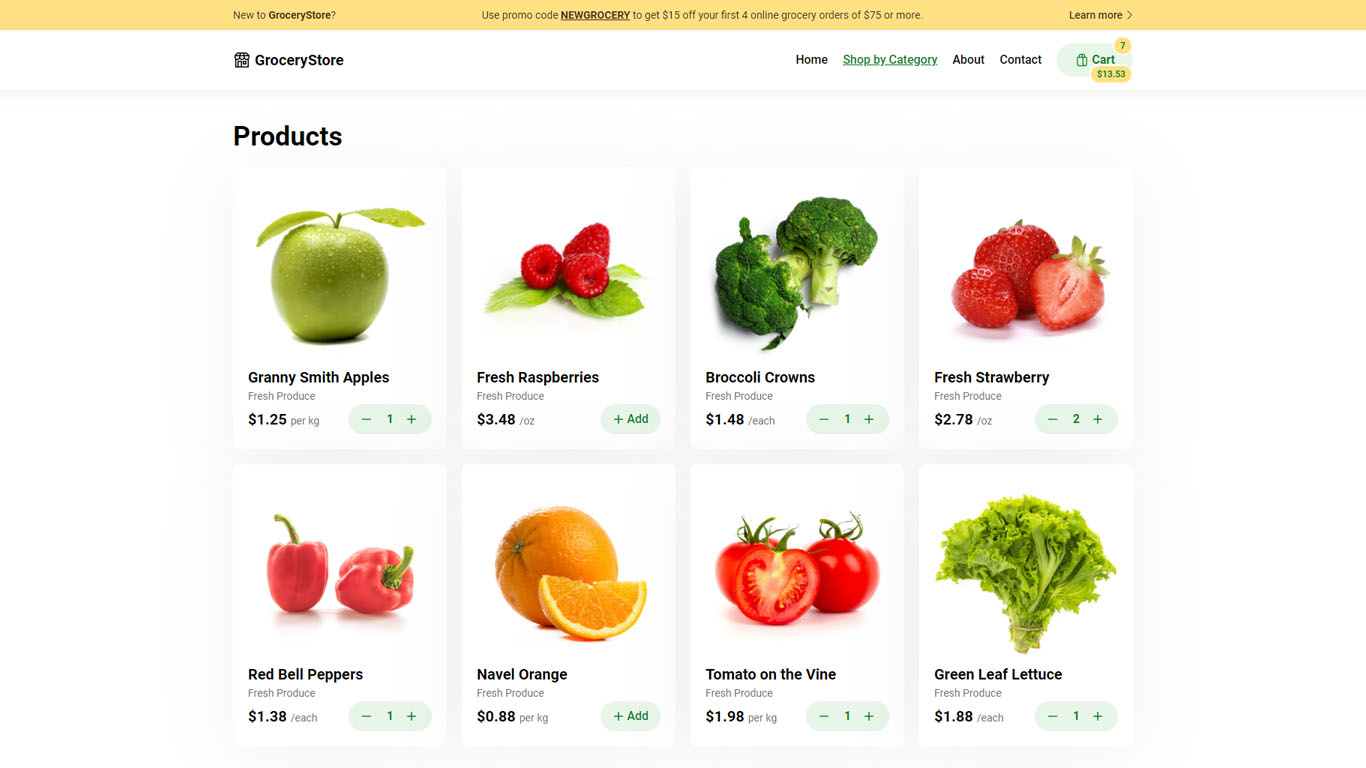 GitHub - alexb017/grocery-store: I made a simple grocery store using react and firebase API.