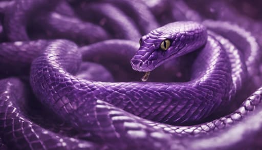 Purple Snakes Dream Meaning: Spiritual Growth, Transformation & Healing