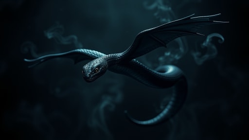 The Elusive Black Flying Snake: Unveiling Its Dream Symbolism