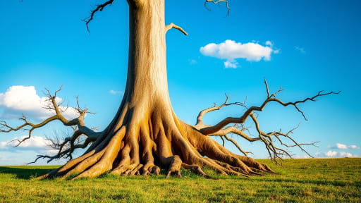 Giant Bare Tree Trunk: Dream Meaning & Interpretation