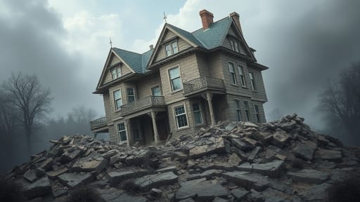 133 Scenarios of Dream Symbol: Sinking House