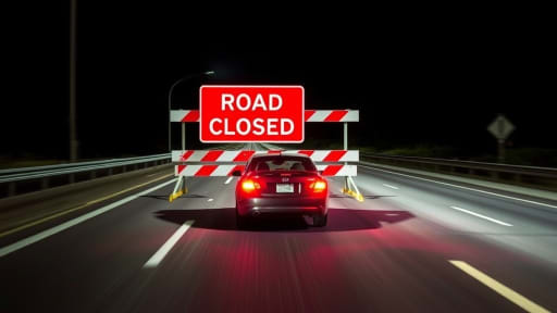 Unveiling the Significance: Dream Symbol Road Closed Sign