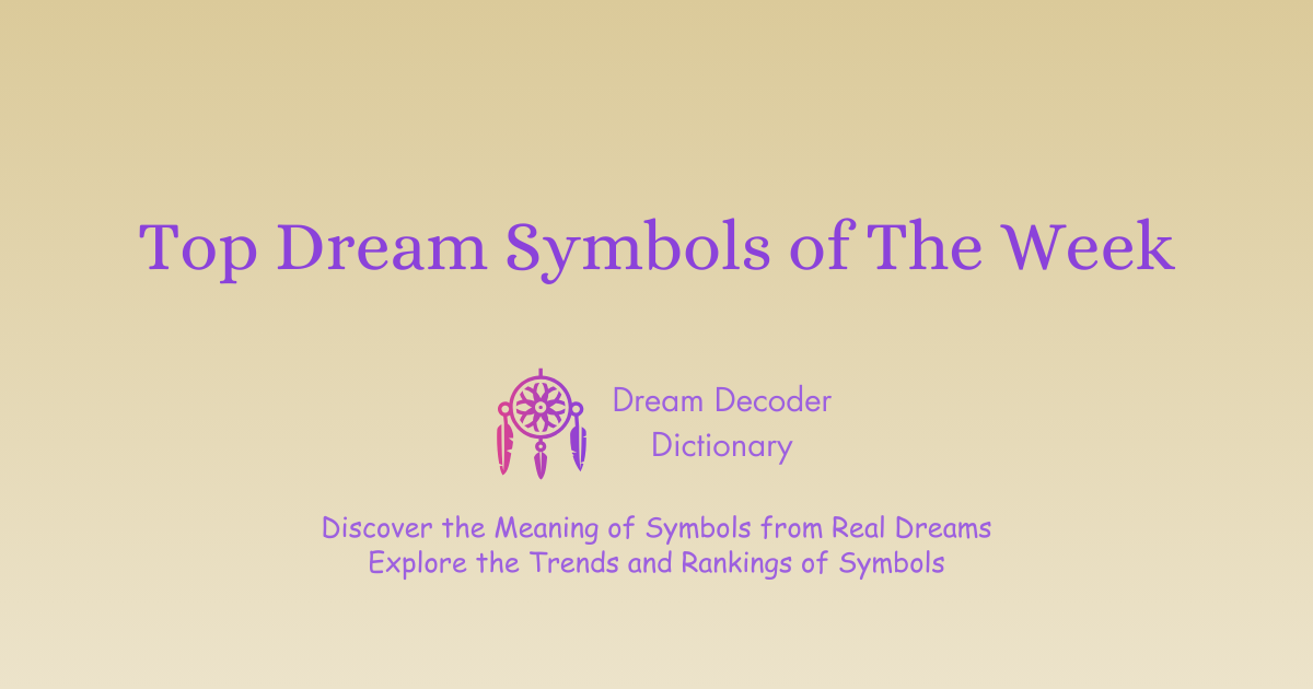 Top Dream Symbols of the Week - Explore Trending Symbols