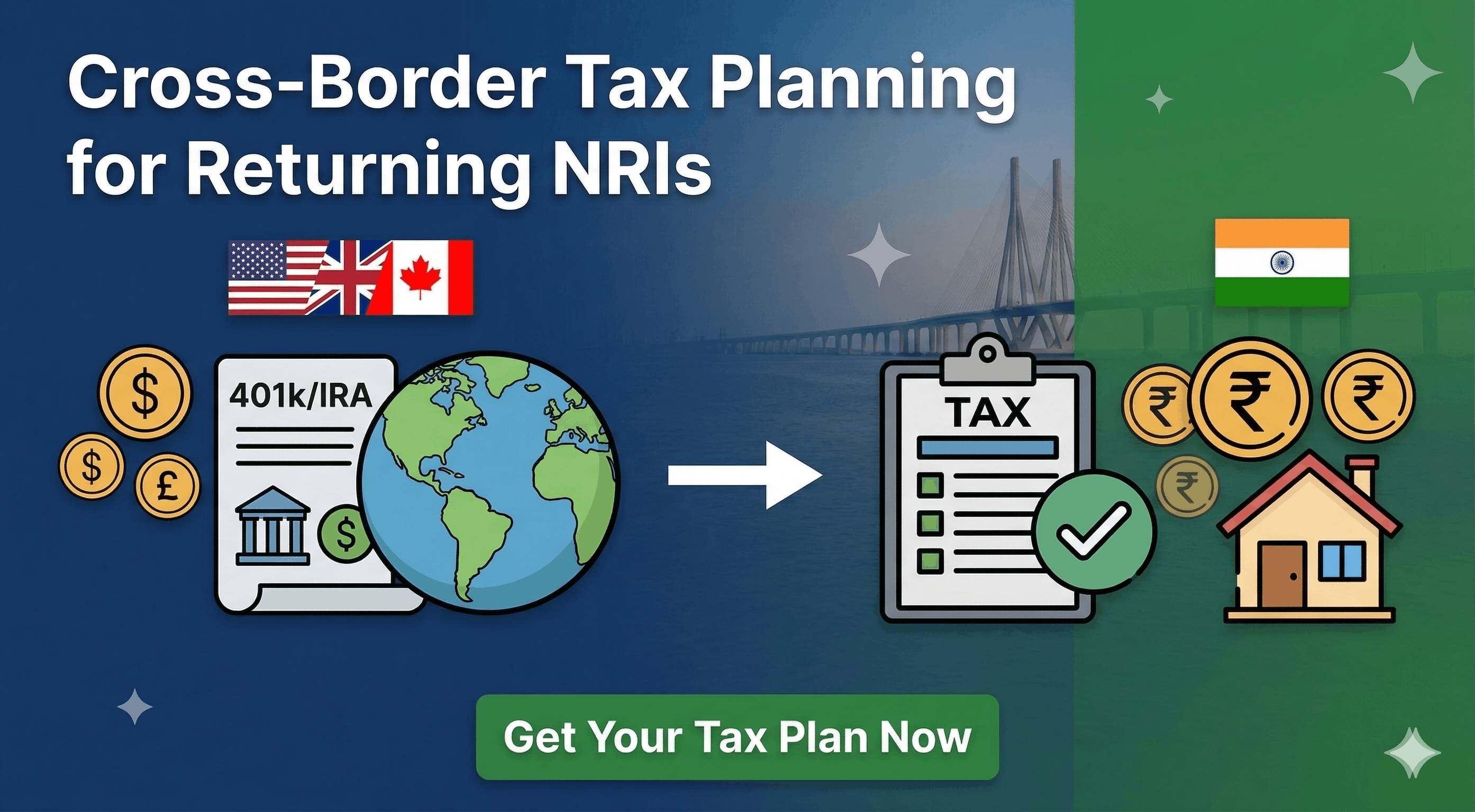 Return to India Services for NRIs | Tax, Banking, Shipping, Schools