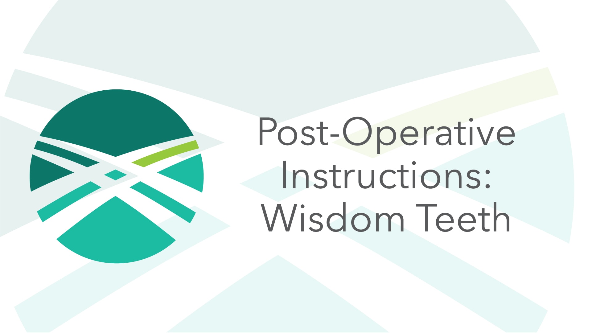 Post-Operative Instructions: Wisdom Teeth - Indianapolis Oral Surgery ...