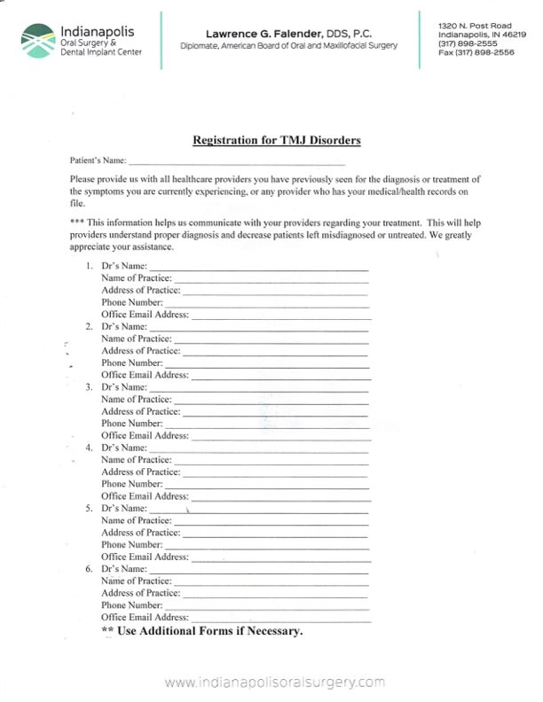 TMJ Disorders - Indianapolis Oral Surgery & Dental Implant Center