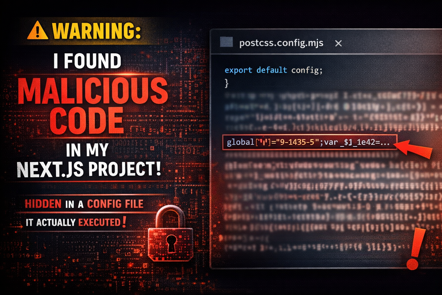 How I Discovered Malicious Code in My Next.js Project | Abhishekh Ojha