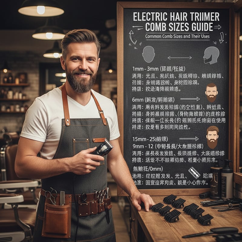 Electric Hair Trimmer Comb Sizes Guide-VGR