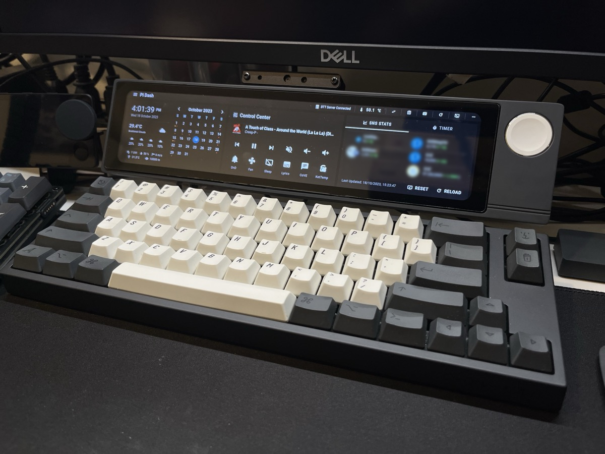 Pi Dash - 一個比較大的桌上型 Touch Bar 還是 Cyberdeck ？ - DriftKingTW's Blog