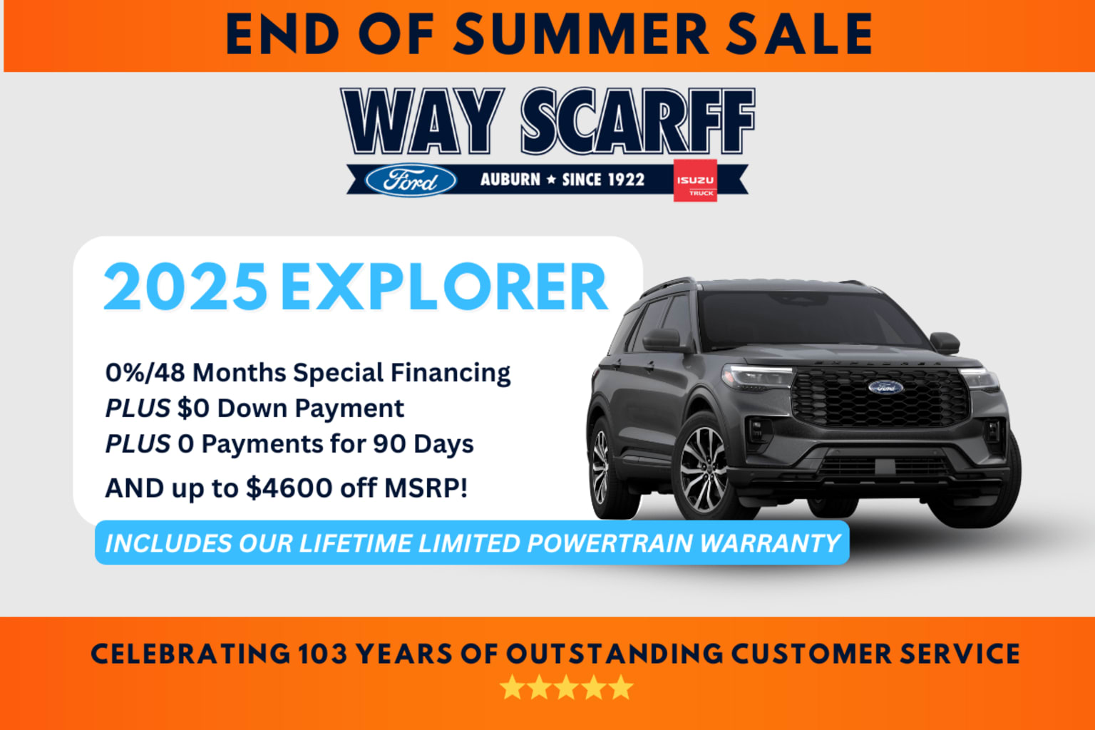 New Vehicle Specials | Way Scarff Ford