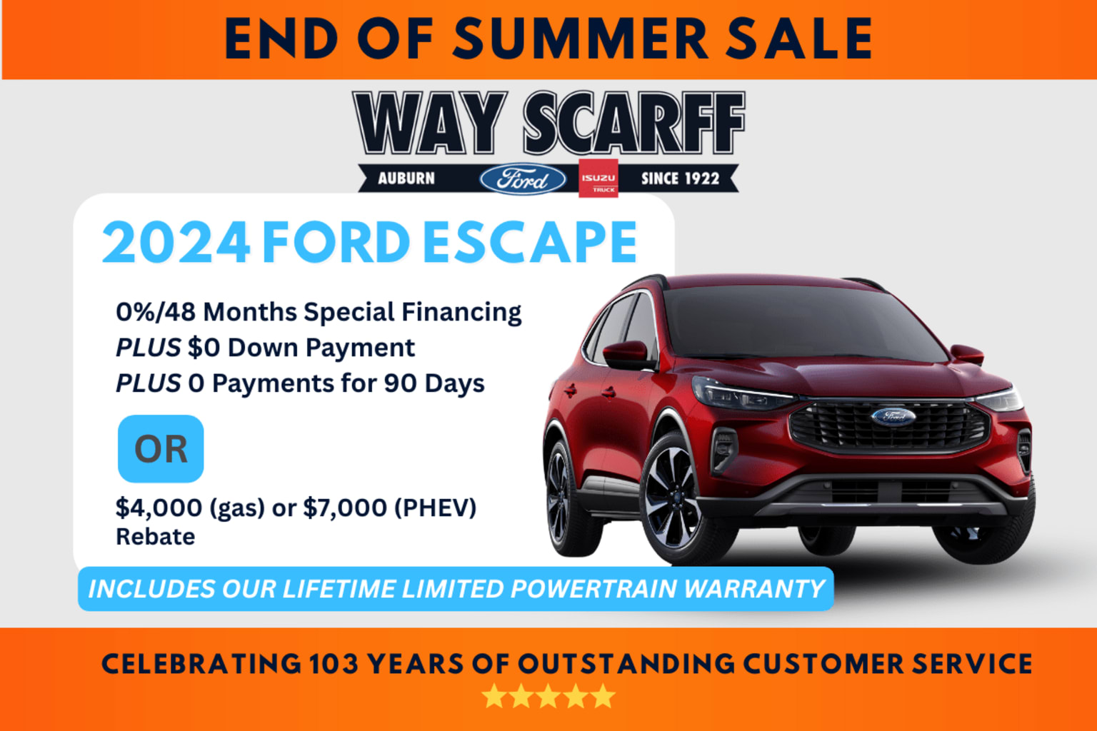 New Vehicle Specials | Way Scarff Ford