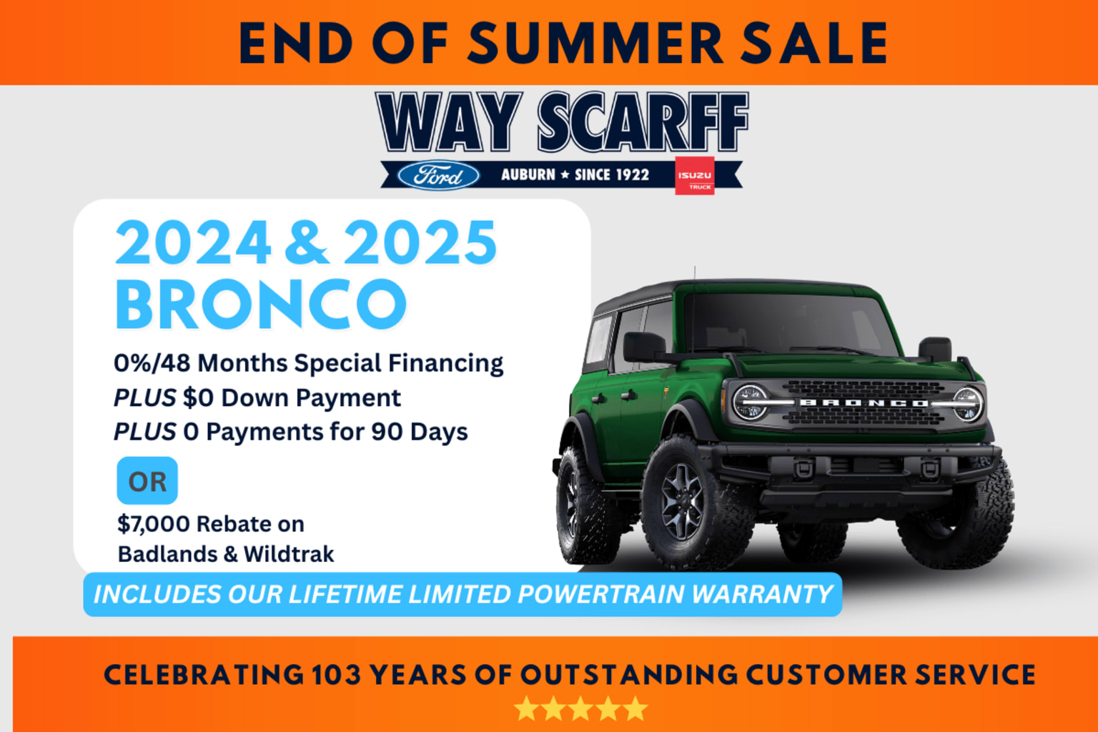 New Vehicle Specials | Way Scarff Ford