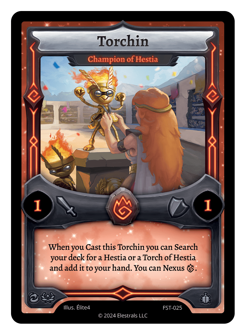 Torchin - Champion of Hestia | Collect! Elestrals