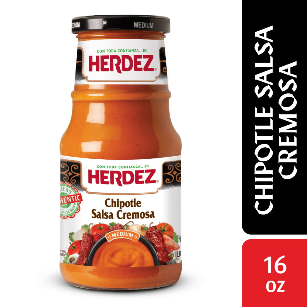 Herdez Cilantro Lime Salsa Cremosa Mexican Sauce Medium 153oz Jar