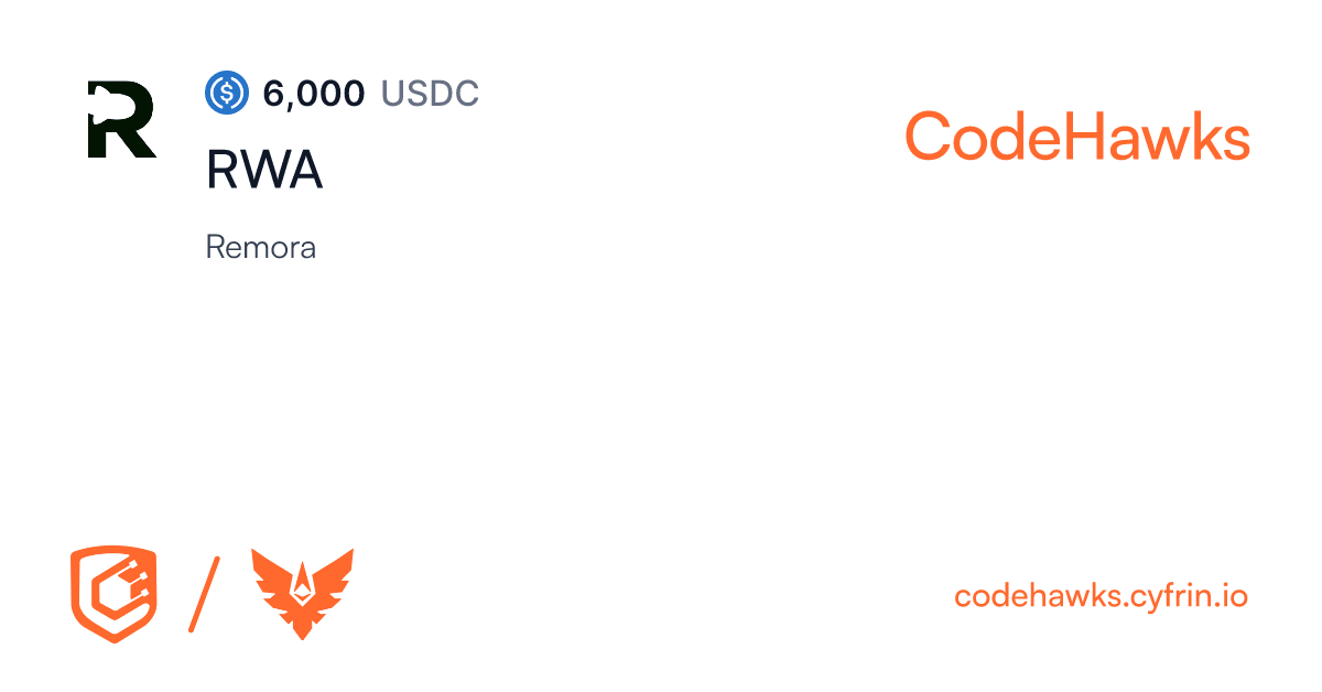 Cyfrin CodeHawks | RWA