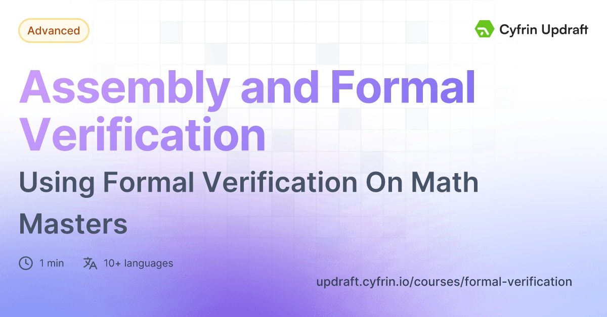 Video: Math Masters - Using Formal Verification On Math Masters ...