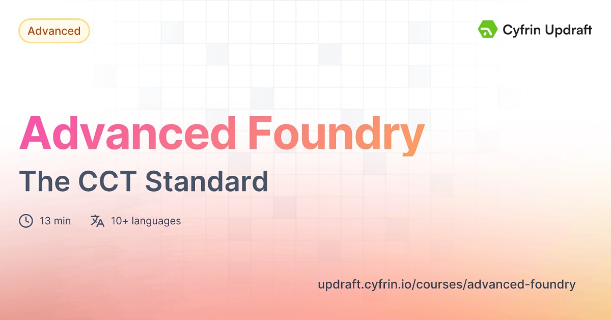 Video: Cross Chain Rebase Token - The CCT Standard - Advanced Foundry