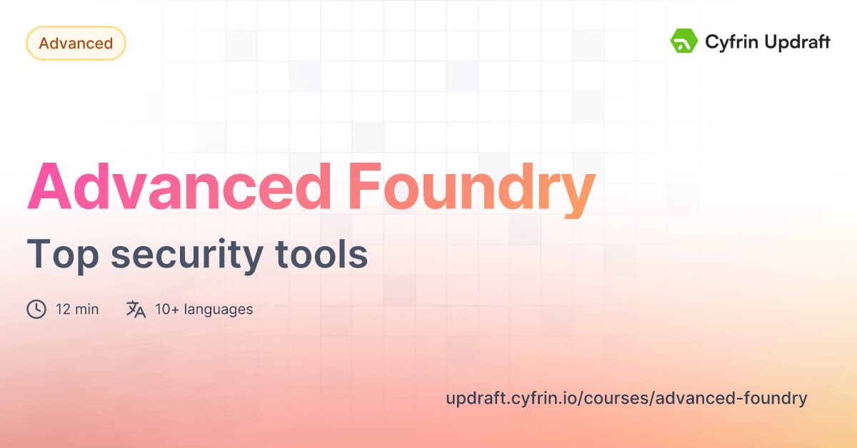 Video: Security - Top security tools - Advanced Foundry