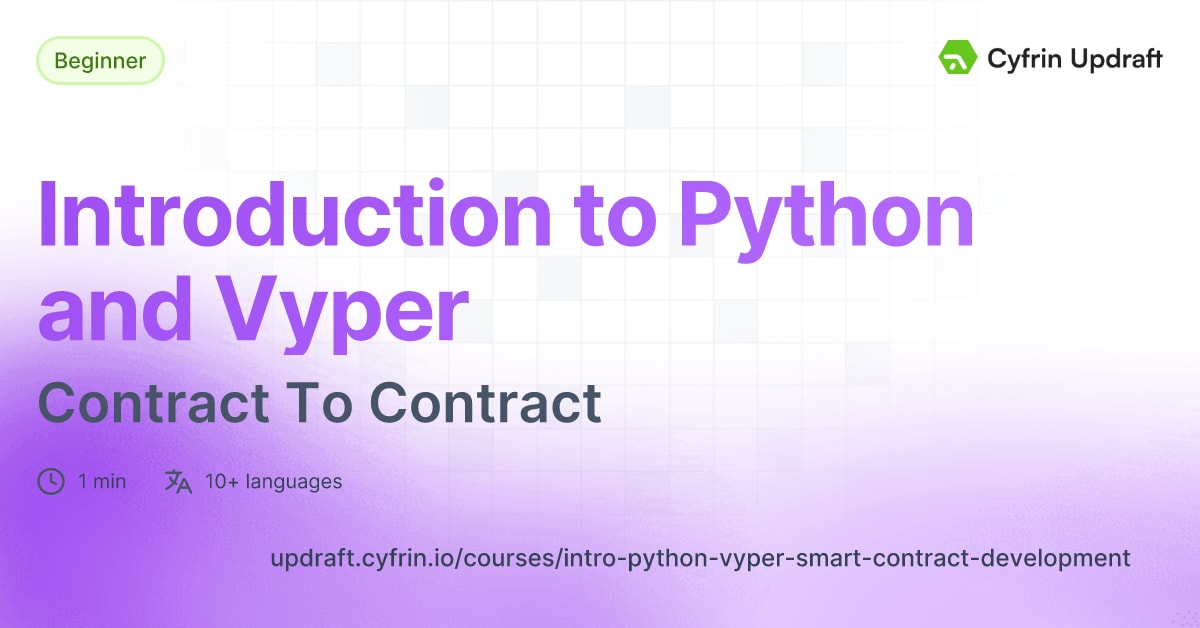 Video: Remix Coffee - Contract To Contract - Introduction to Python and Vyper