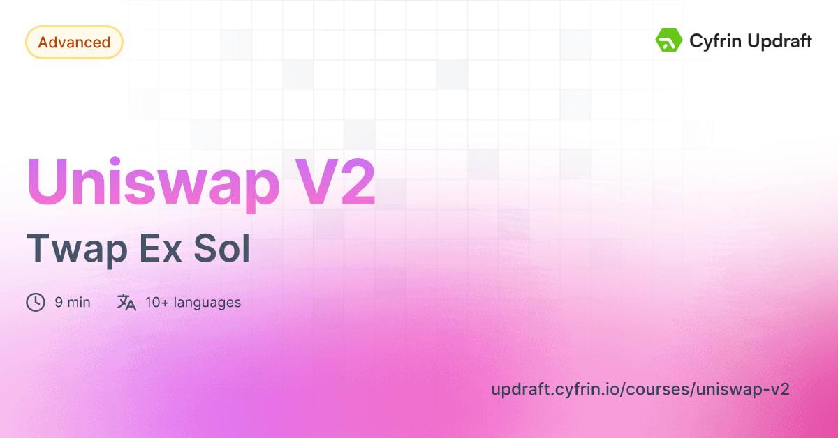 Video: Twap - Twap Ex Sol - Uniswap V2