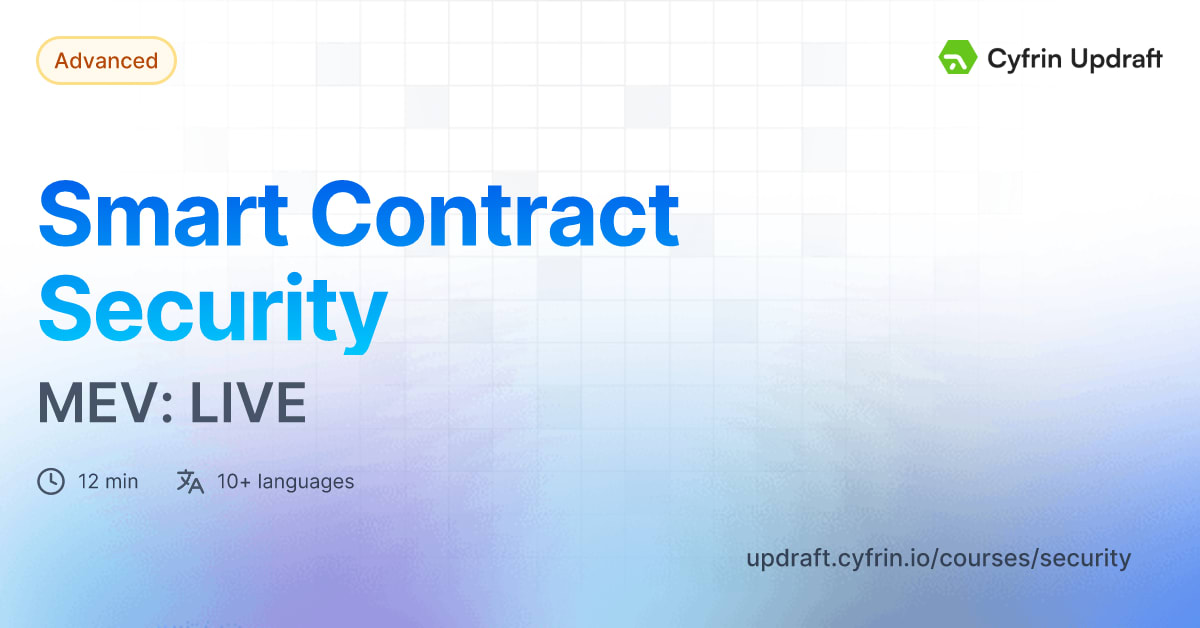Video: MEV & Governance - MEV: LIVE - Smart Contract Security