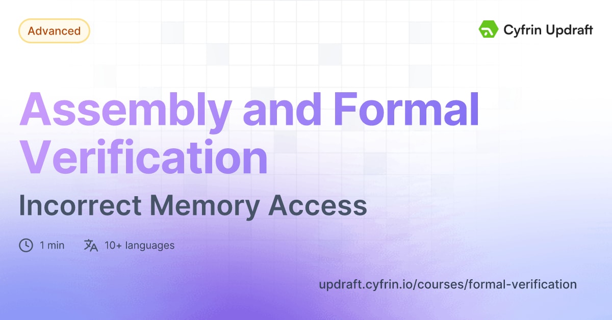 Video: Math Masters - Incorrect Memory Access - Assembly and Formal ...
