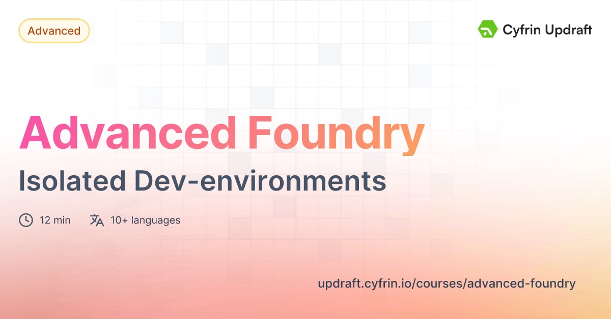 Video: Security - Isolated Dev-environments - Advanced Foundry