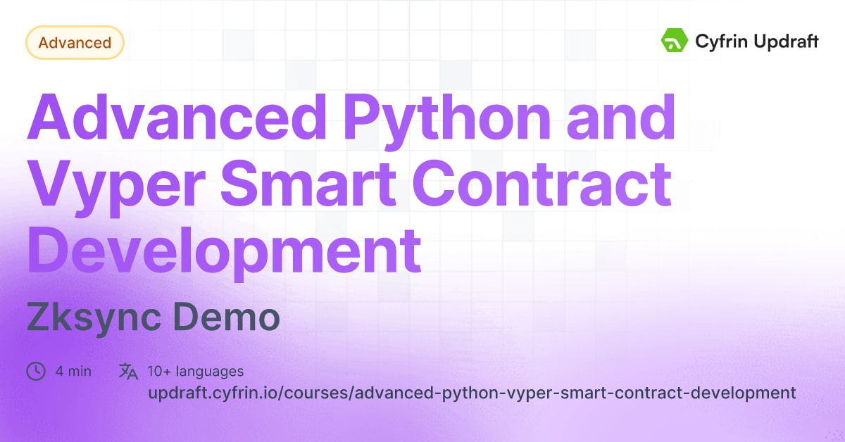 Video: Moccasin Portfolio Rebalance - Zksync Demo - Advanced Python and Vyper Smart Contract ...