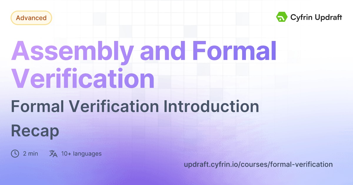 Video: Math Masters - Formal Verification Introduction Recap - Assembly ...